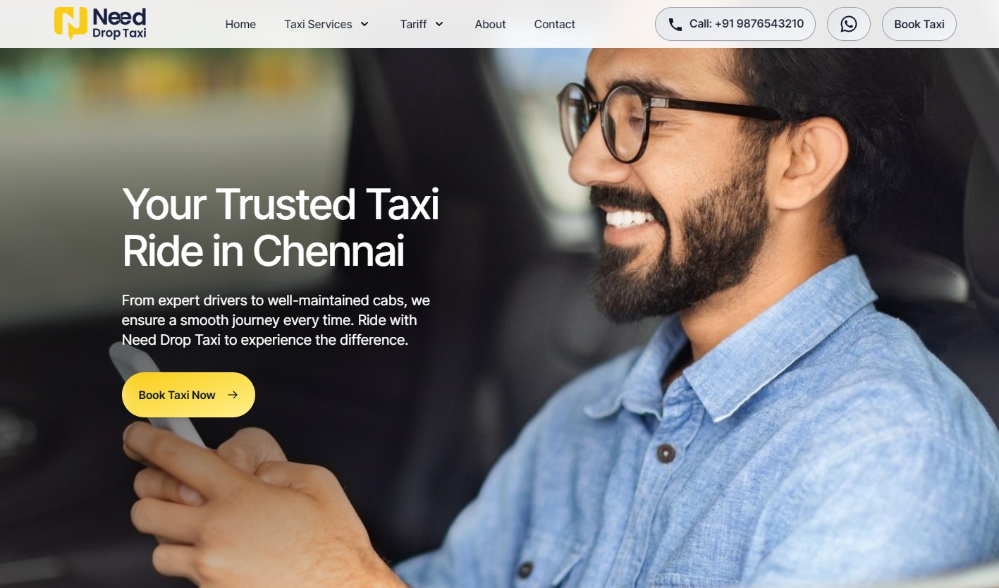 Need Drop Taxi - Reliable Taxi Service in Chennai